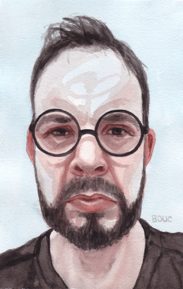 Handsome Artist as Grumpy Guy (Zorn Palette) – Jana Bouc, Artist